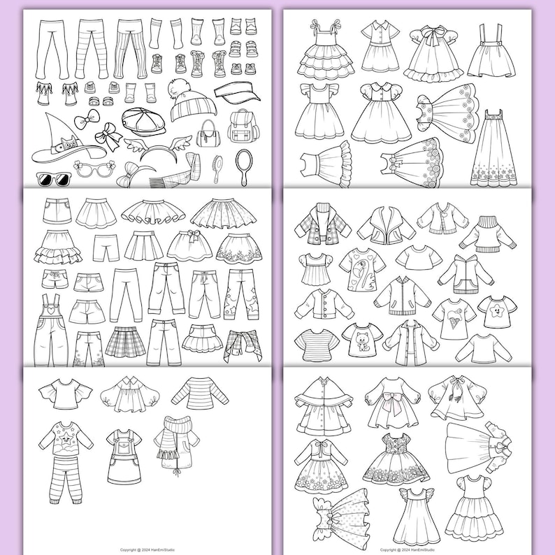 Printable Dress up Activity; Printable Paper Doll; Fashion Paper Dolls ...