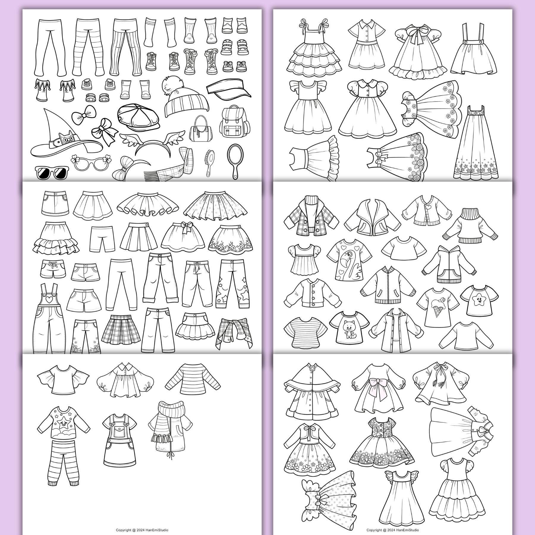 Printable Dress up Activity; Printable Paper Doll; Fashion Paper Dolls ...