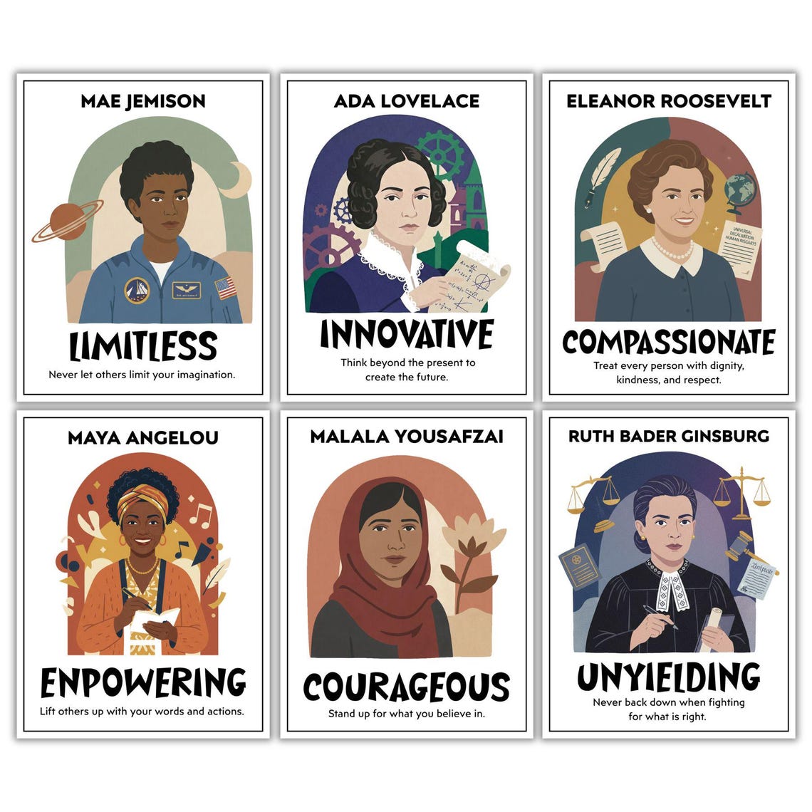 31 Days of Women's History Month Poster Set Printable; Women’s History ...