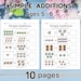 10-page Simple Addition Worksheets for Preschoolers and Kindergarteners ...