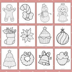 20 Christmas Dot Marker Worksheets; Dot a Dot Pages; Winter Dot Marker ...