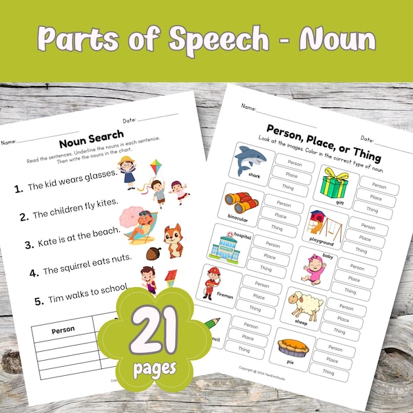 Montessori Parts of Speech - Etsy