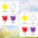 12 Spanish Color Flashcards; Montessori Flashcard; ESL and ELL Learning ...