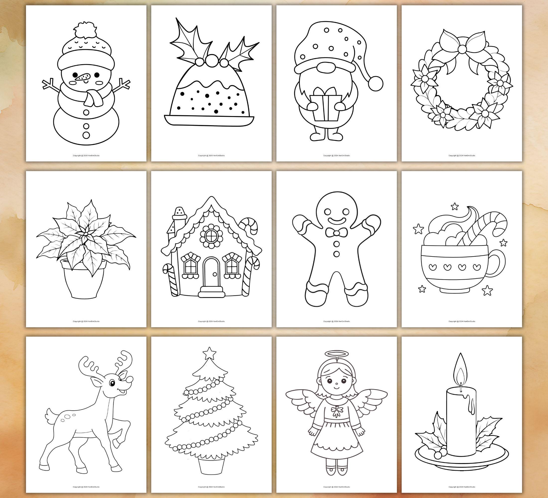 32 Christmas Coloring Page for Kids; Christmas Coloring Page; Christmas ...