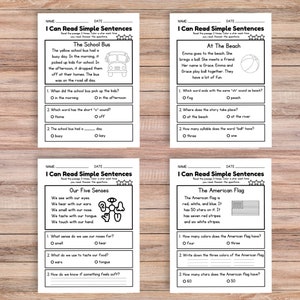 20 Reading Comprehension Worksheets 1st Grade; Reading Comprehension ...