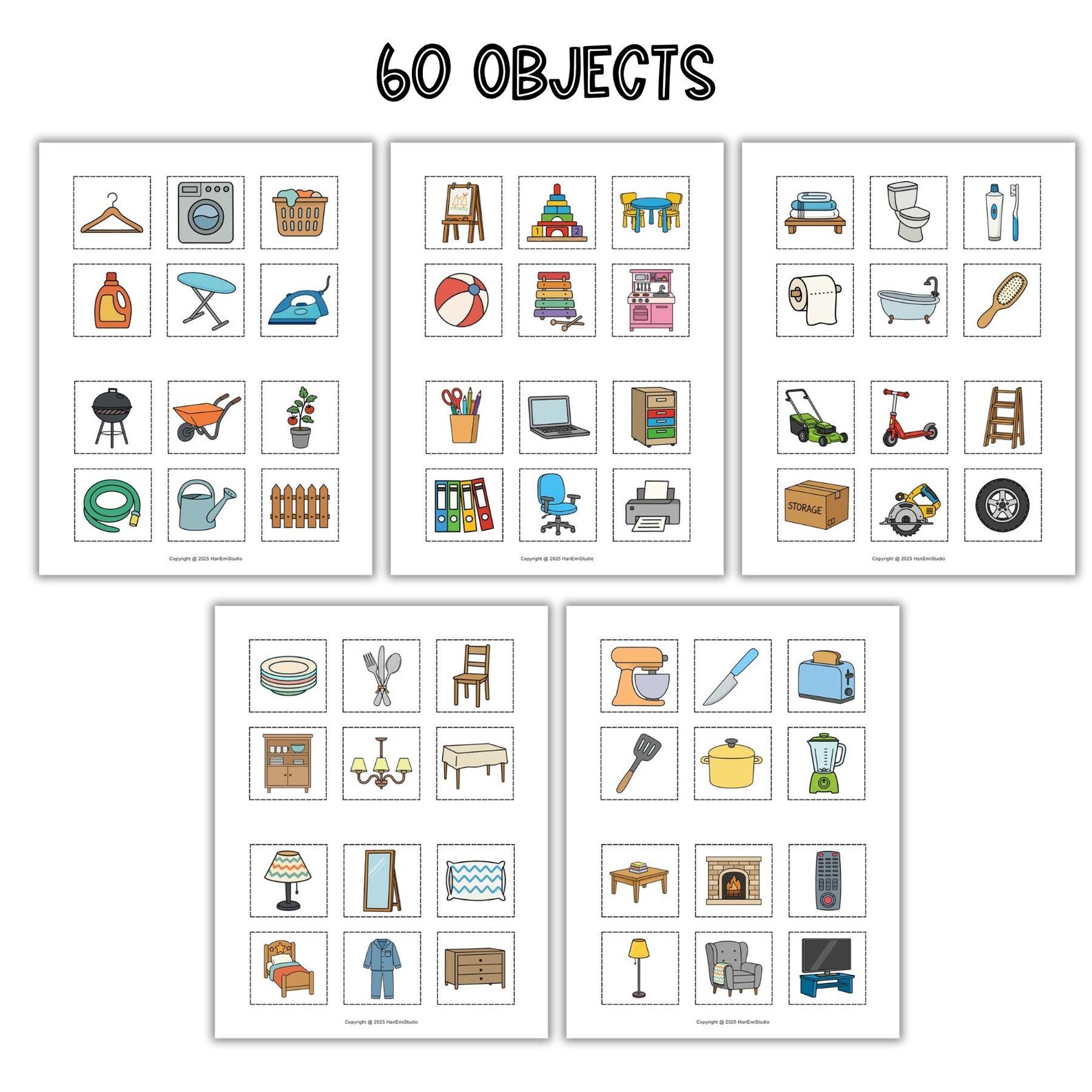 House Sorting Activity; Match the Item to the Room; Classification ...