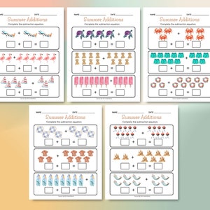 15-simple Summer Addition Worksheets for Preschoolers and ...