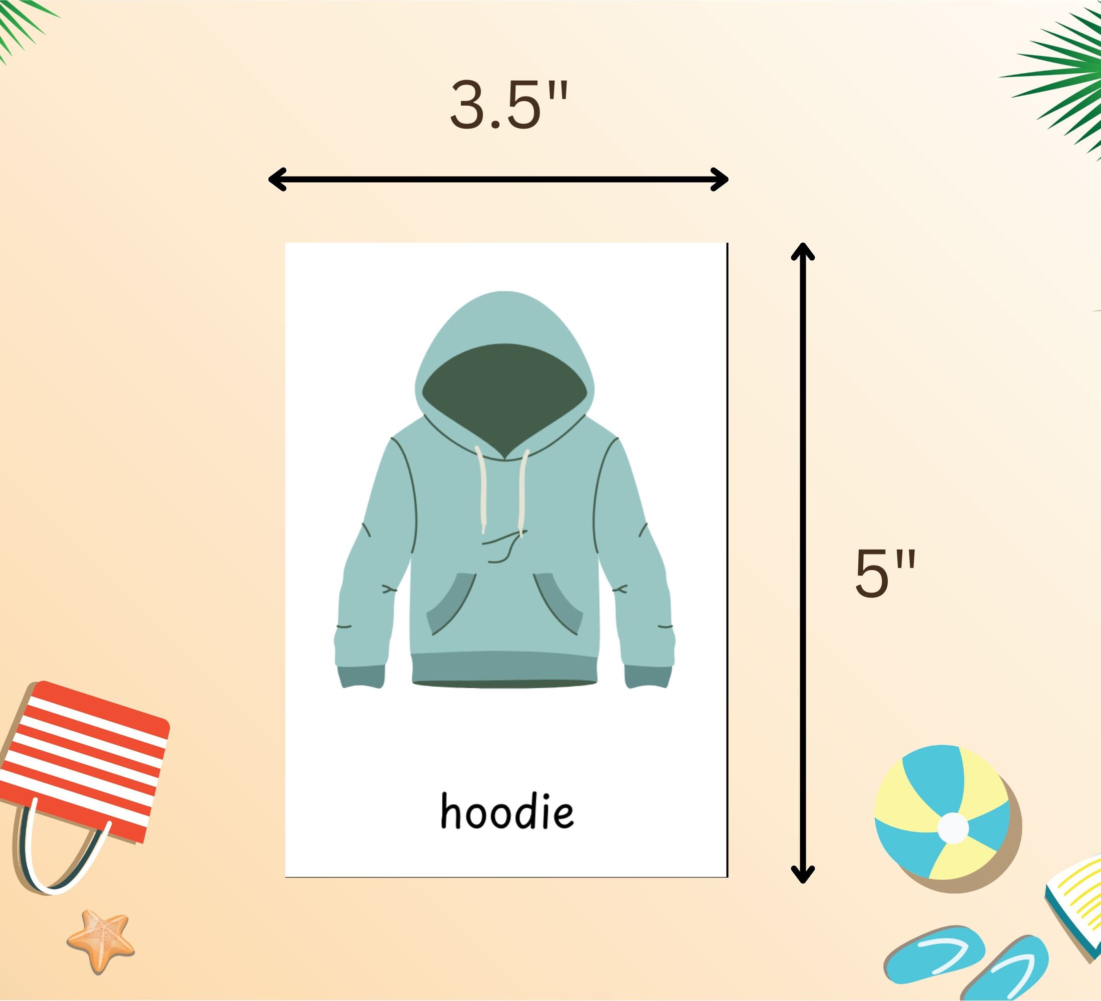 80 Cloth and Accessory Vocabulary Flashcards for Kids; 1st Words ...