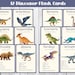 12 Dinosaur Flash Cards; Dinosaurs for Kids; Dinosaur SVG; Dinosaurs ...