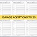 25 Number Line Addition Worksheets; Additions to 10; Additions to 20 ...