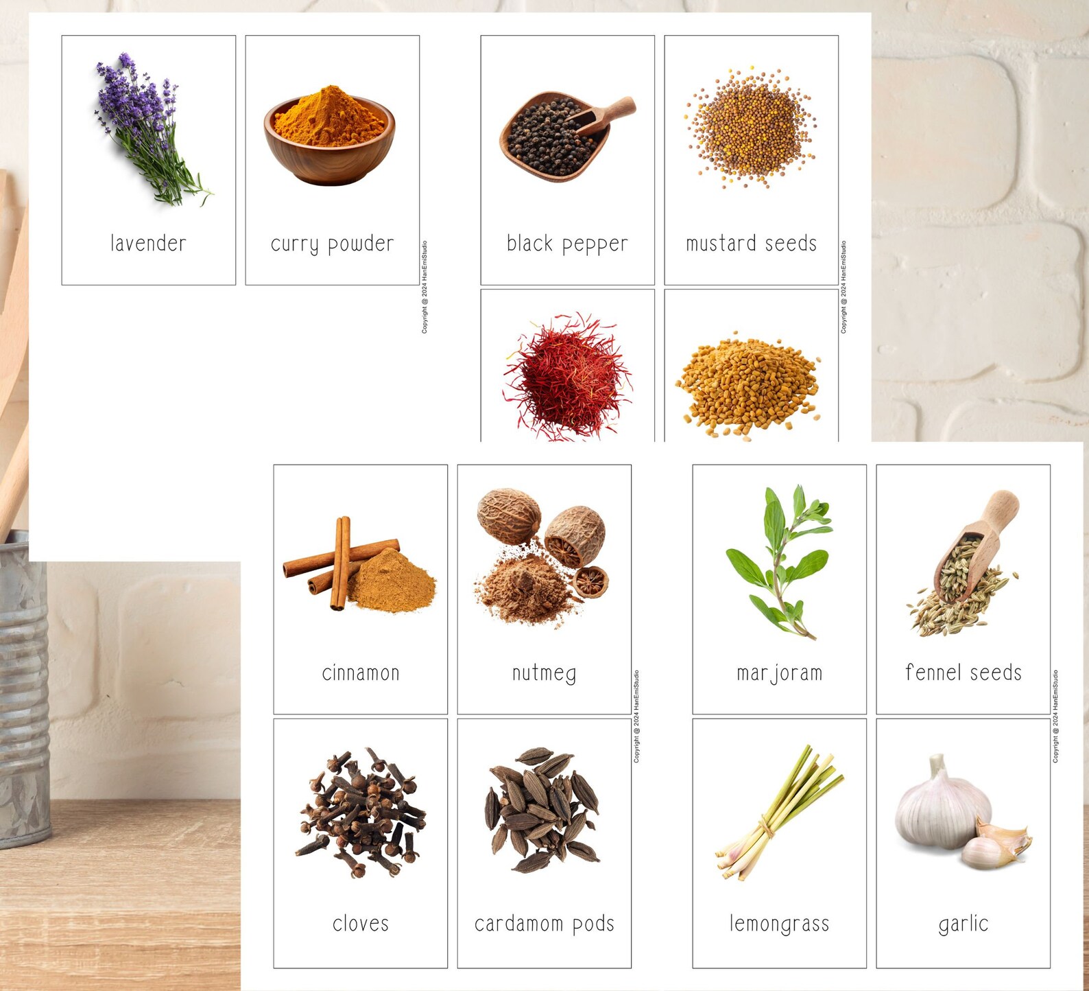 30 Herbs and Spices Flashcards; Vocabulary Flashcards; Plants ...