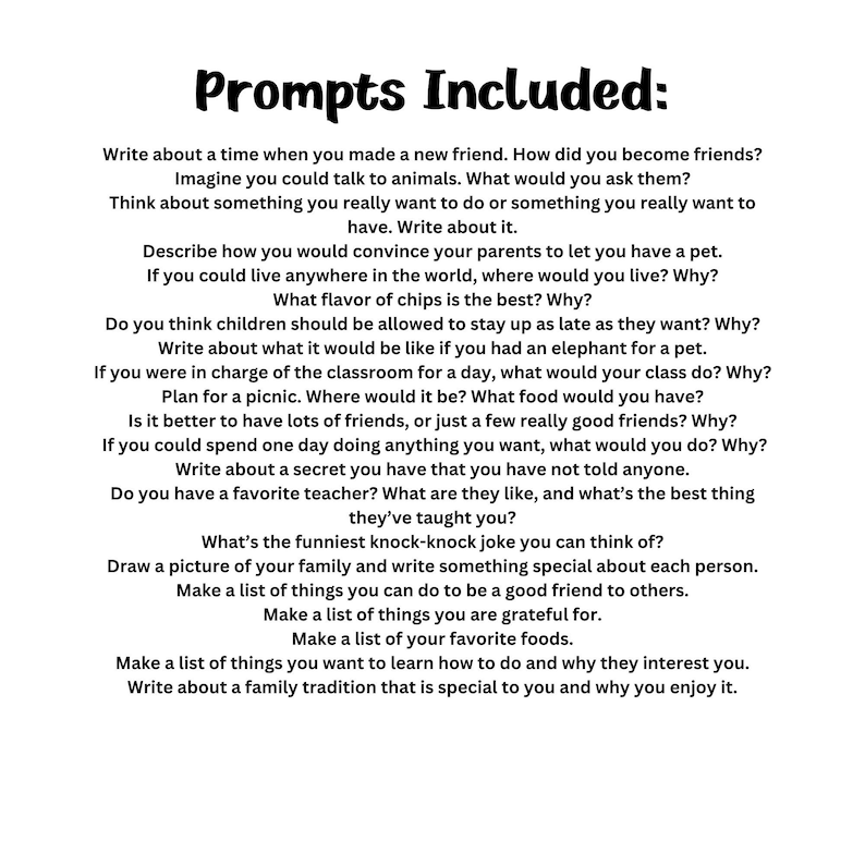 45 Creative Writing Prompts for Kids; Creative Writing for Kids ...