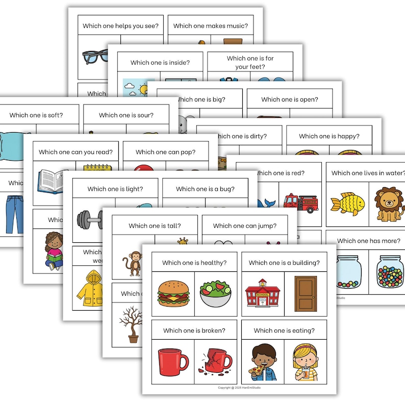 Identifying, Categorizing, and Functional Task Cards; Attribute Task ...