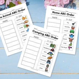 15-page ABC Order Worksheets for Ages 5-7; Printable Worksheets ...