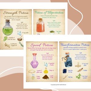 10 Mud Kitchen Potion Recipe Cards for Pretend Play; Outdoor Play ...