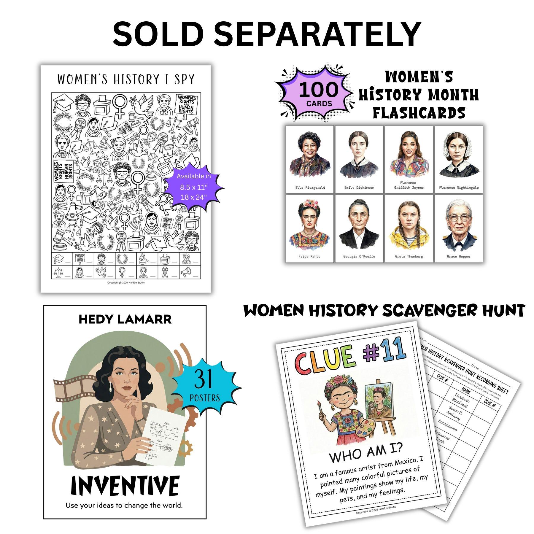 Women’s History Month Bingo Printable; International Women’s Day Game ...