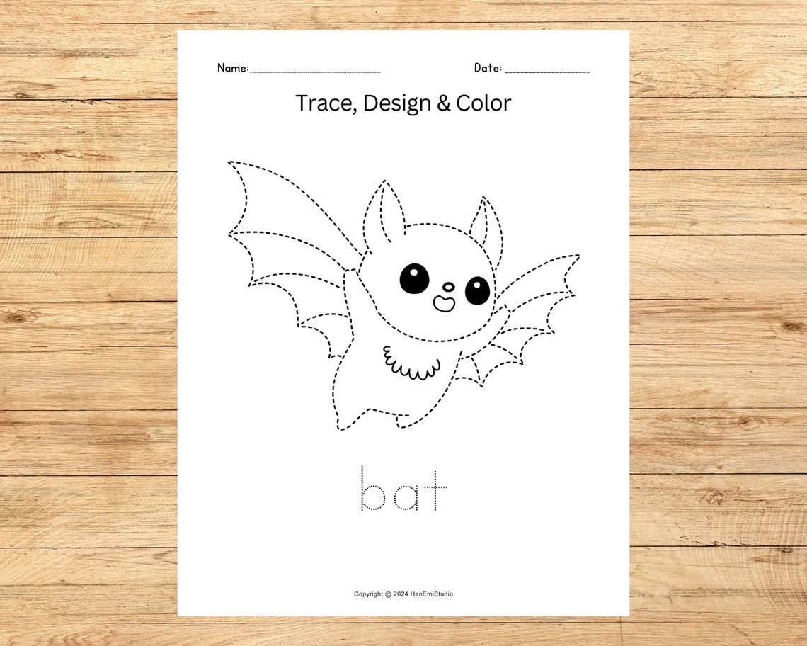 61 Page Animal Tracing Coloring Worksheet for Ages 5-7, Printable ...