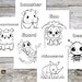 30 Animal Coloring Page for Kids; Printable Coloring Book; Kids ...