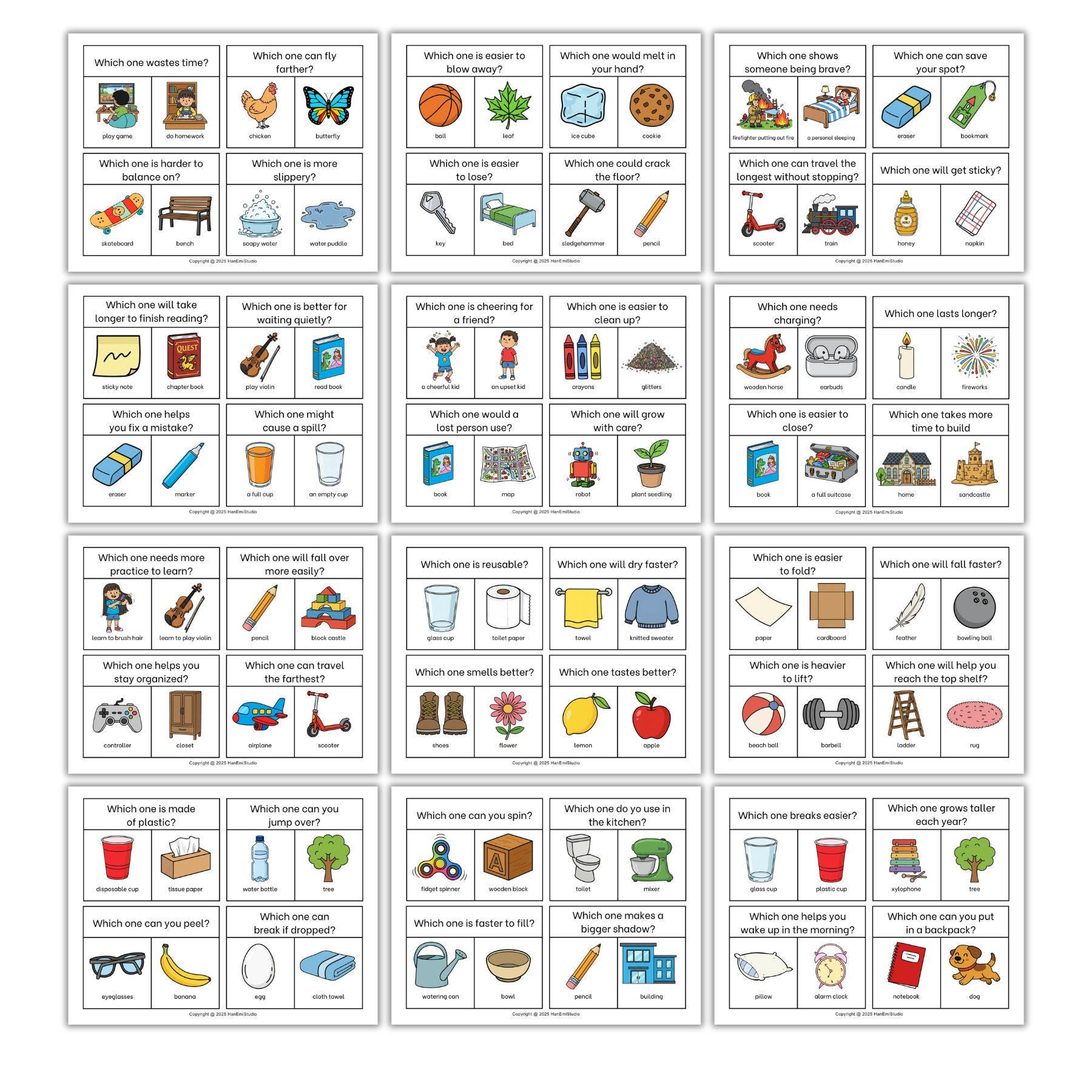 Attributes and Functions Task Cards; WH Question Task Cards; Speech ...