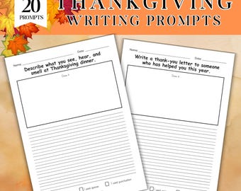 Fall Writing Prompts - Etsy