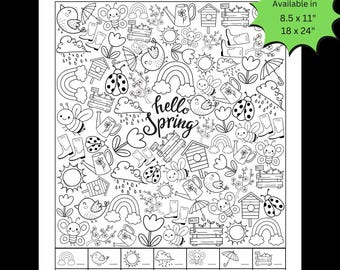 Spring I Spy Game Printable: Kids Search and Find Activity (digital ...
