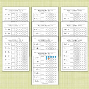 10 Addition Worksheets for Preschoolers and Kindergarteners; Addition ...