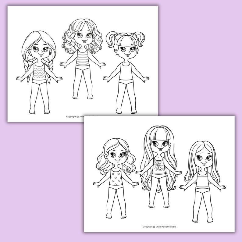 Printable Dress up Activity; Printable Paper Doll; Fashion Paper Dolls ...