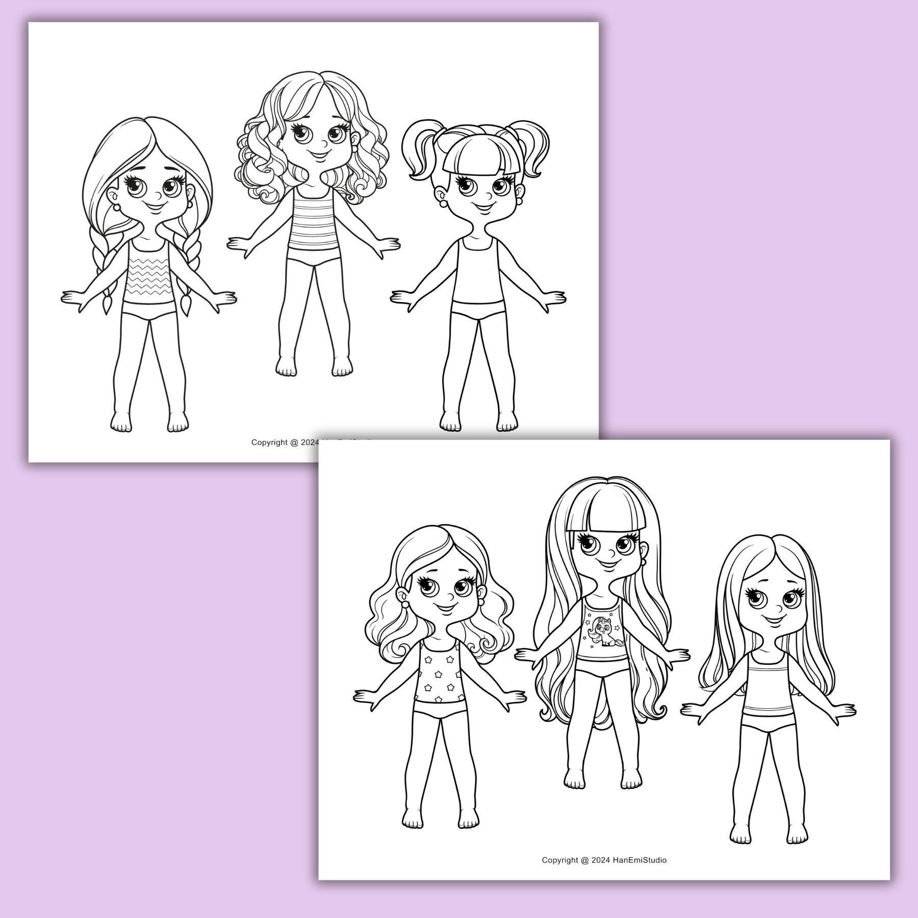 Printable Dress up Activity; Printable Paper Doll; Fashion Paper Dolls ...