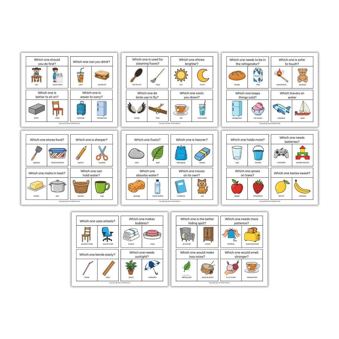 Attributes and Functions Task Cards; WH Question Task Cards; Speech ...