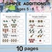 10-page Simple Addition Worksheets for Preschoolers and Kindergarteners ...