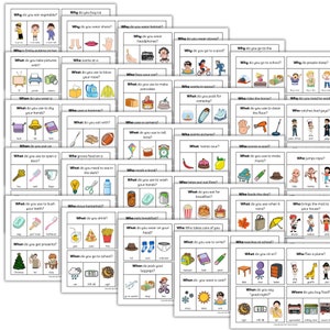 100 WH Question Flash Cards; WH Questions; Speech Therapy Task Cards ...