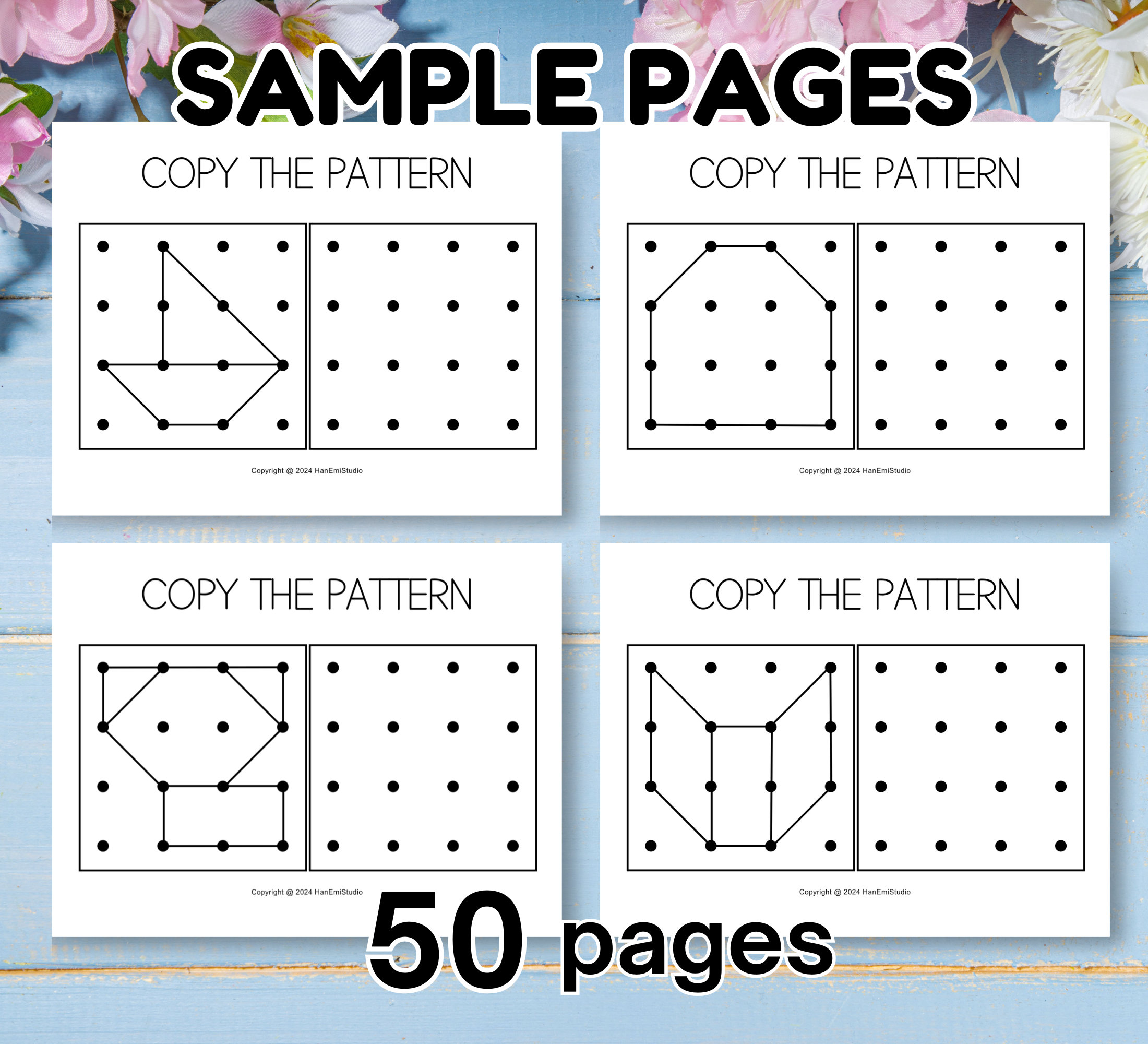 50 Copy the Pattern Worksheets for Ages 4 – 5; Repeat the Pattern ...