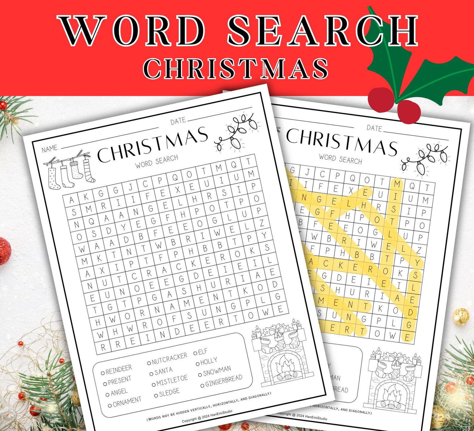 Christmas Word Search; Winter Word Search; Kids Word Search; Christmas ...