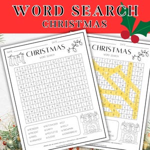 Christmas Word Search; Winter Word Search; Kids Word Search; Christmas ...