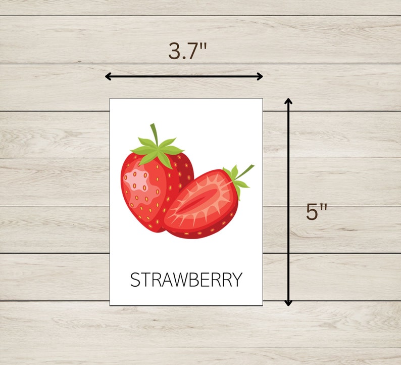 88 Fruits and Vegetables Vocabulary Flashcards; Printable Kids Flash ...
