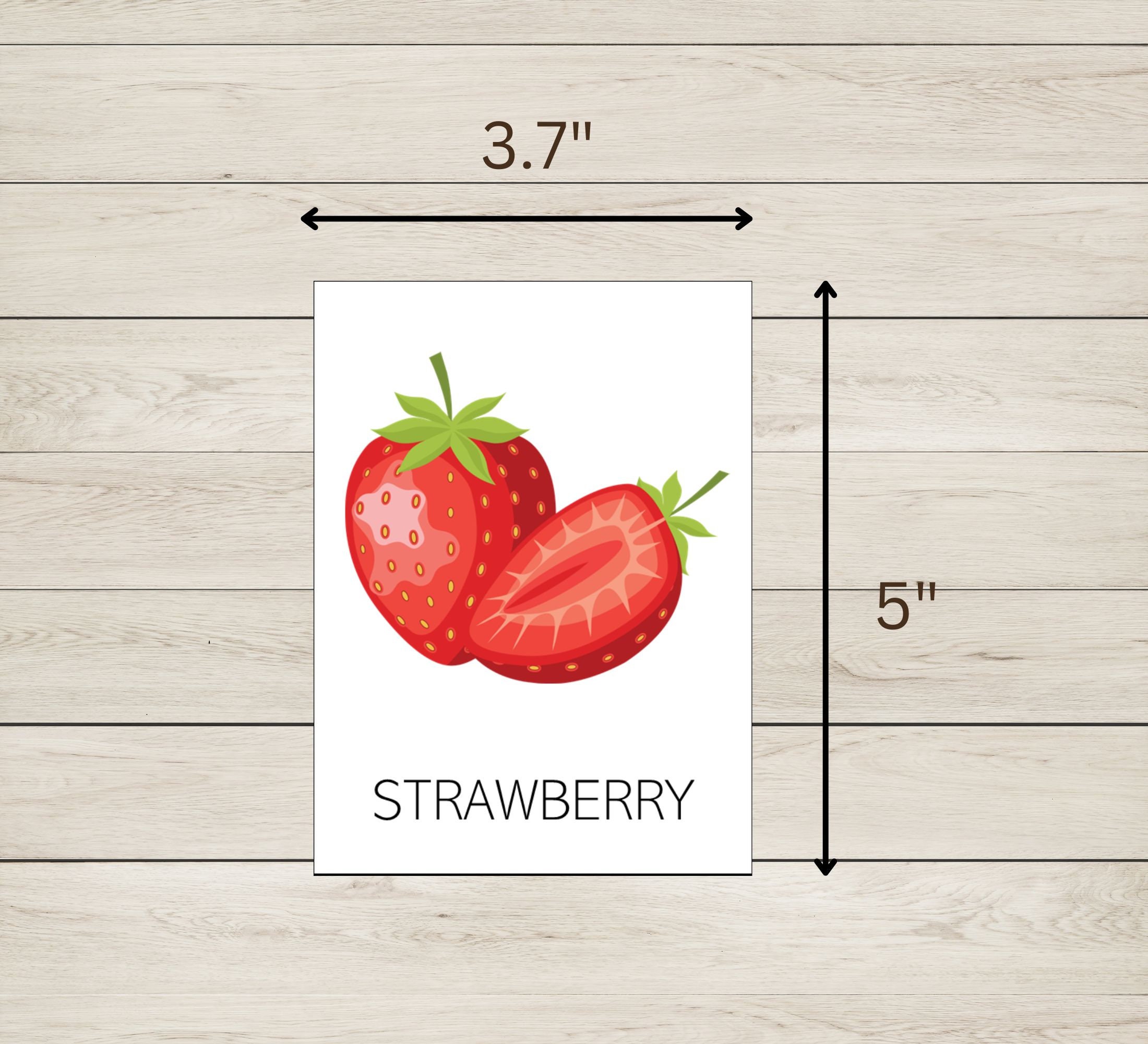 88 Fruits and Vegetables Vocabulary Flashcards; Printable Kids Flash ...