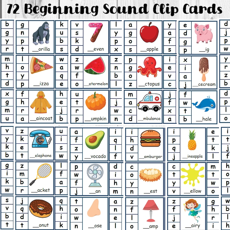 Beginning Sound Task Card - Etsy
