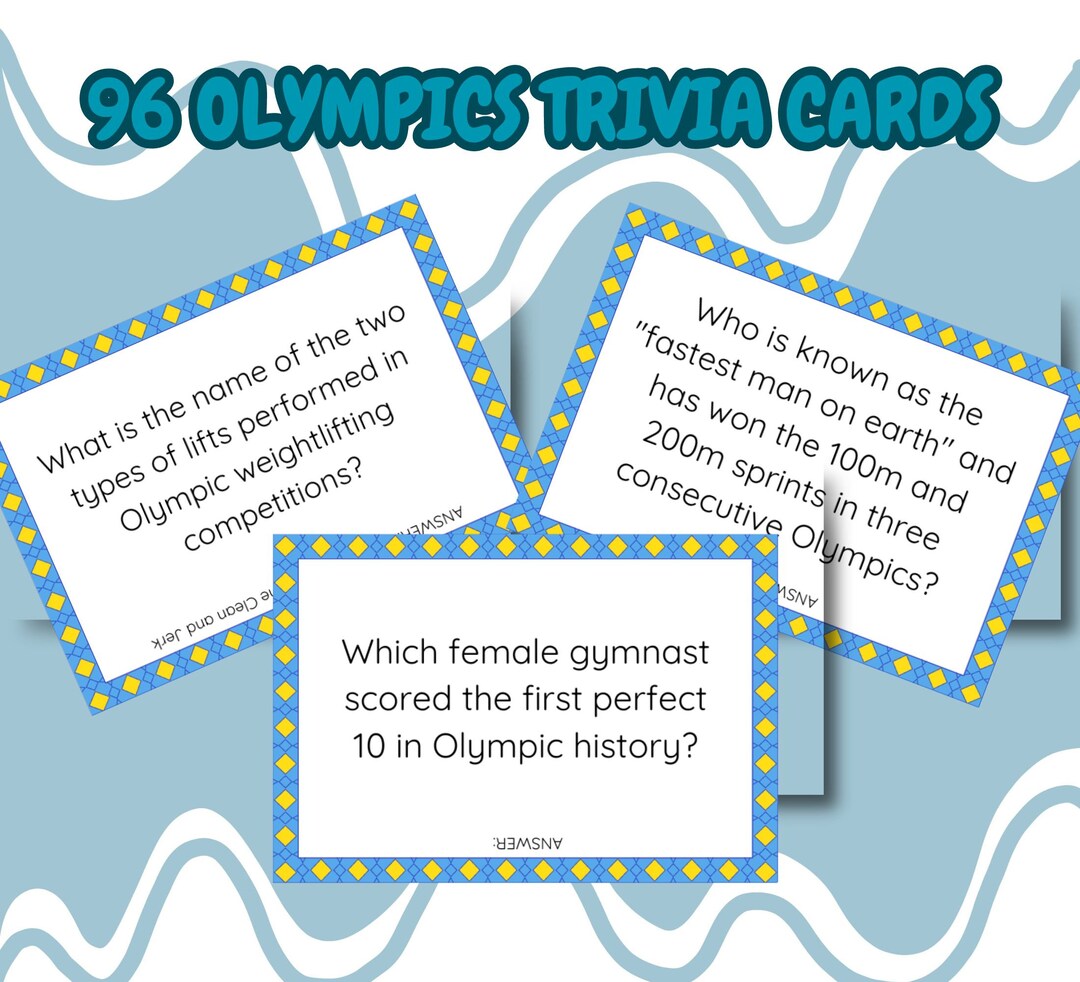 96 Sports Game Trivia Cards Trivia Games, Kids Trivia, Family Game ...