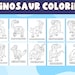 20 Dinosaur Coloring Pages With Name for Identification; Dinosaurs ...