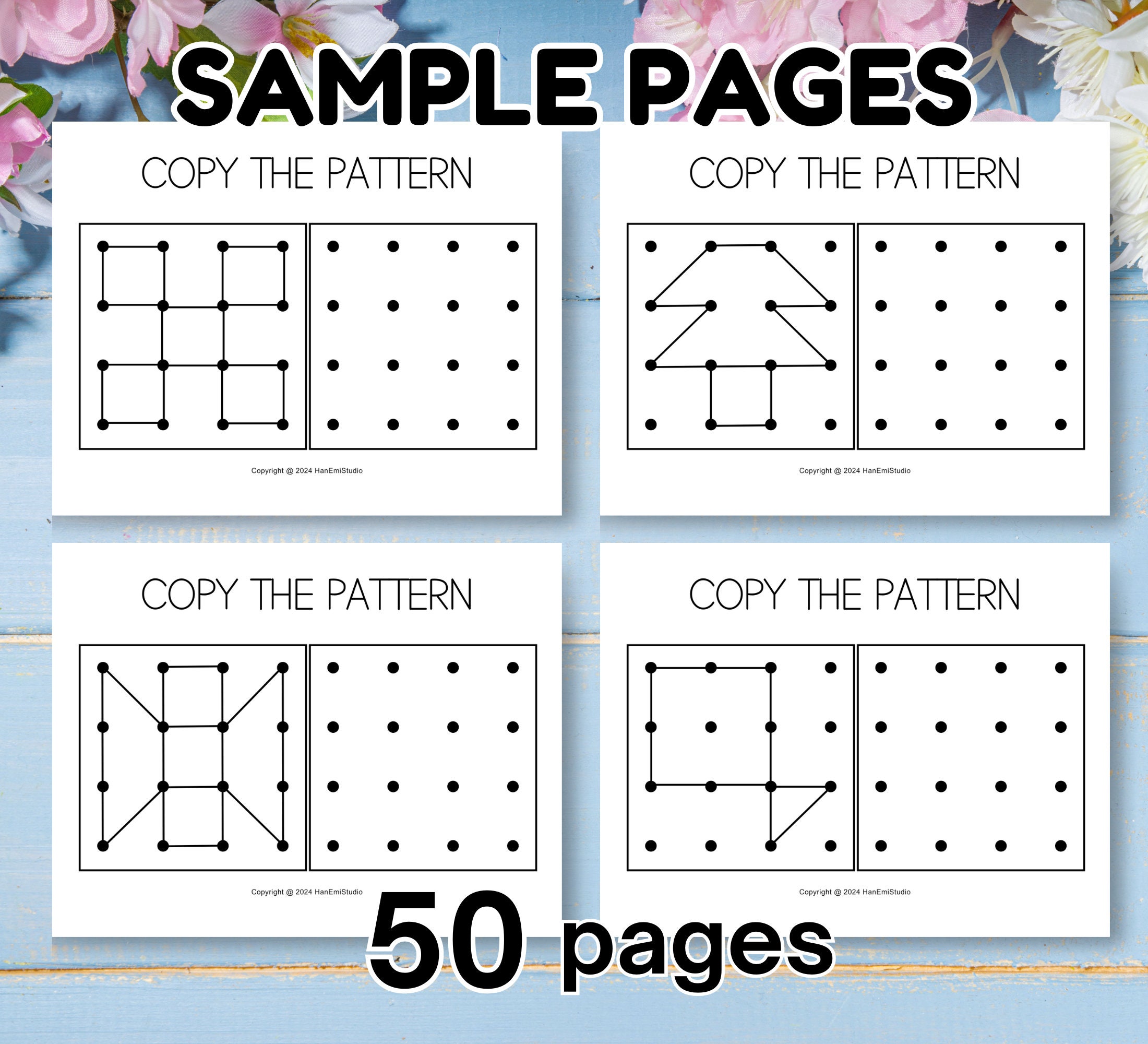 50 Copy the Pattern Worksheets for Ages 4 – 5; Repeat the Pattern ...