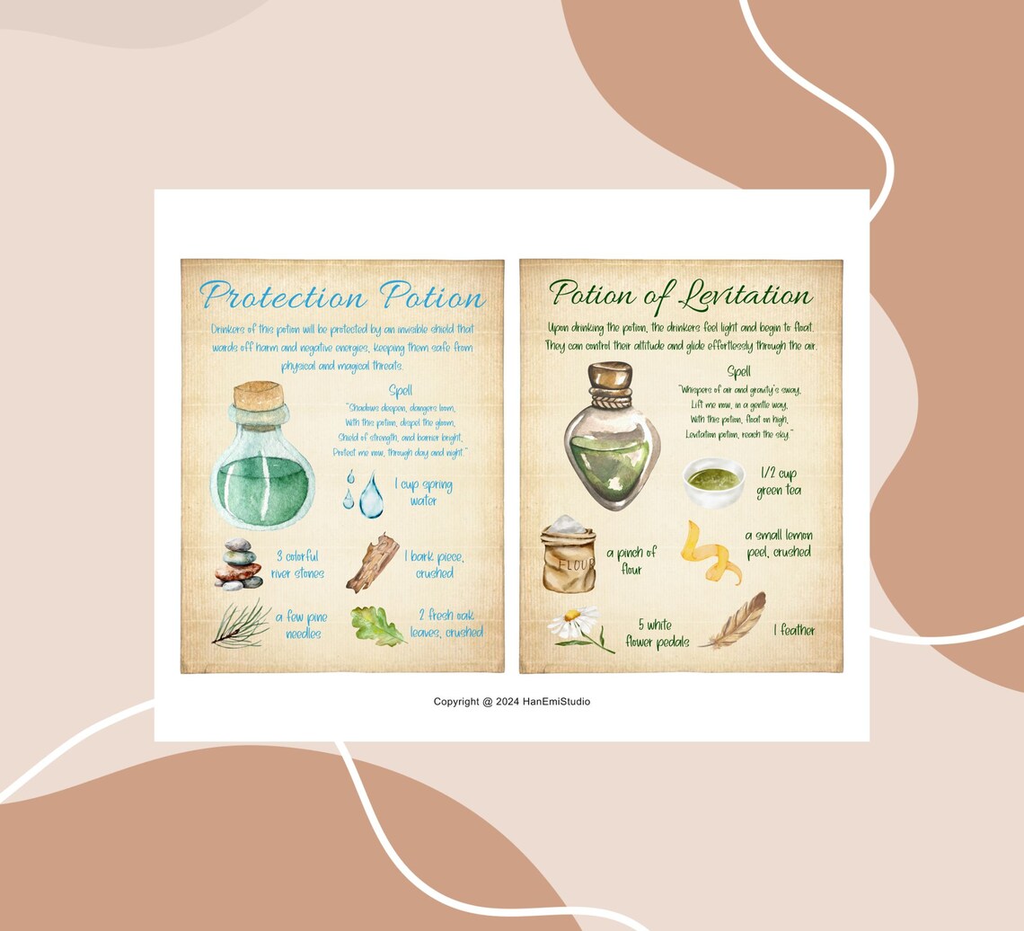 10 Mud Kitchen Potion Recipe Cards for Pretend Play; Outdoor Play ...