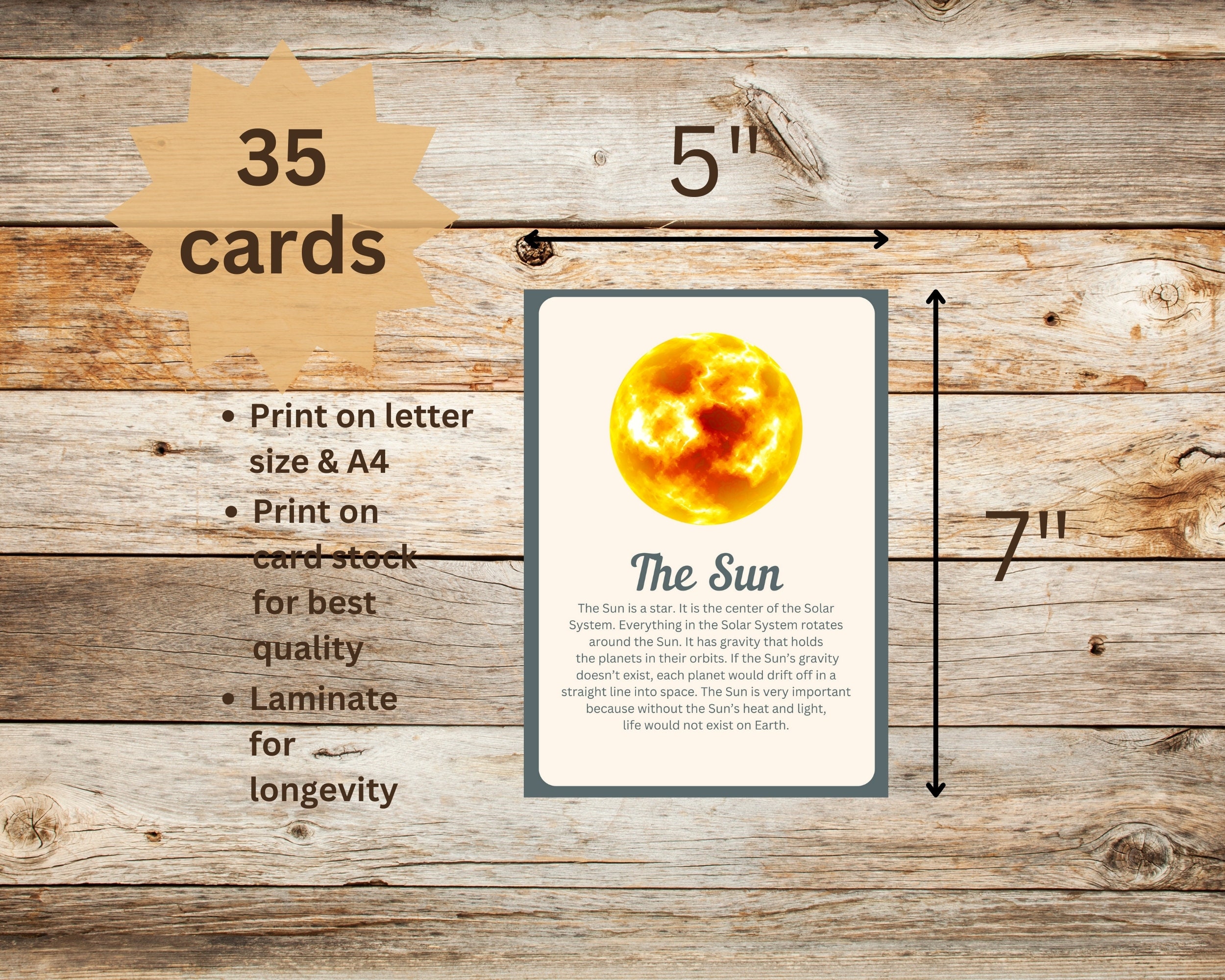 35 Planet and Solar System Flash Cards; Planets Flashcards; Solar ...