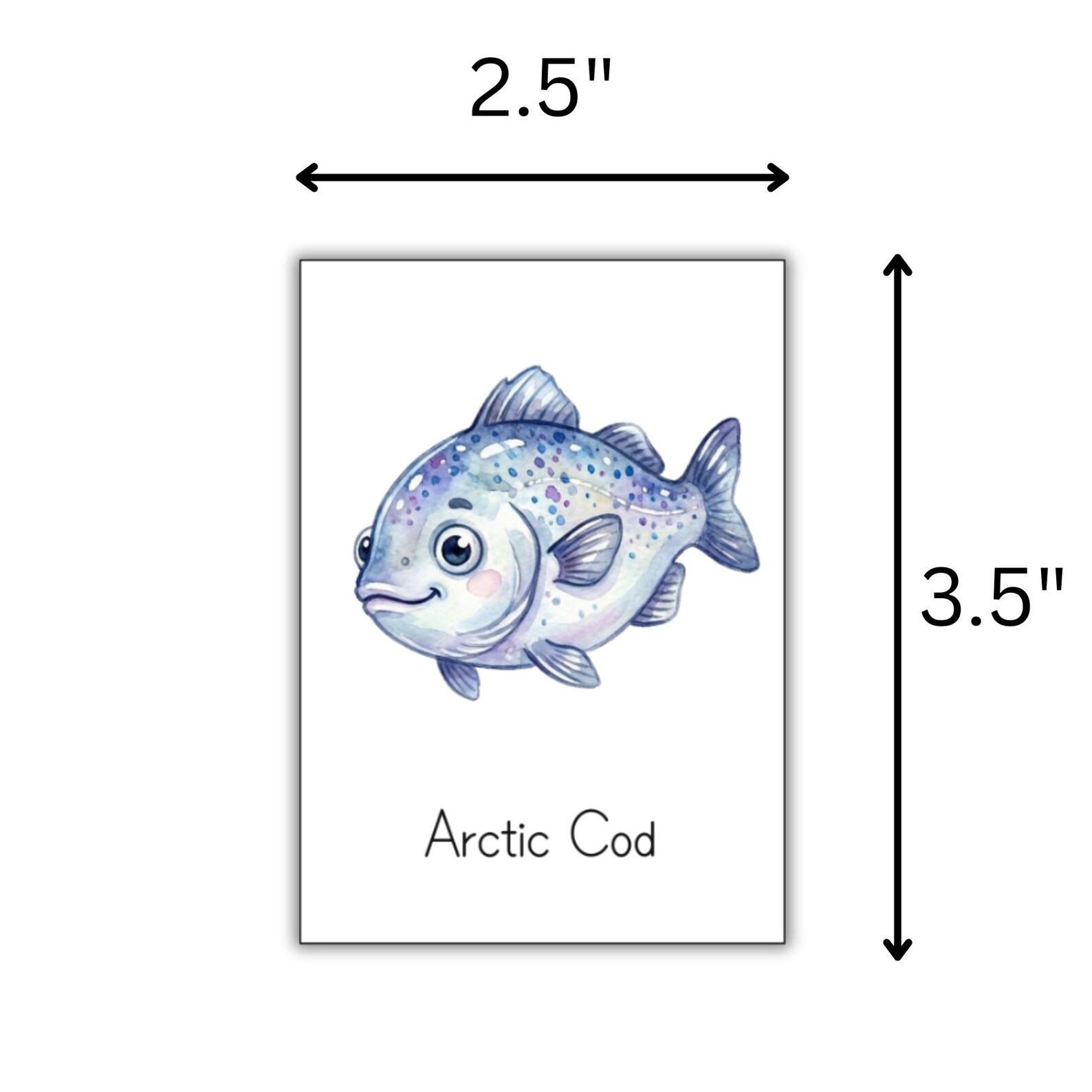 Arctic Vocabulary Flashcards; Watercolor Kids Flashcards; Arctic Animal ...