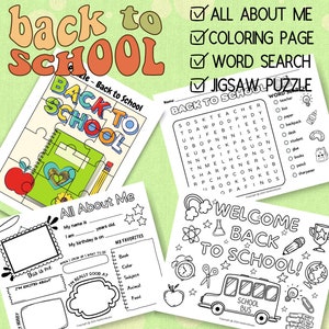 Back to School Activity; All About Me Worksheet; Back to School ...