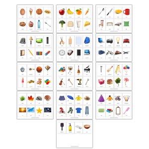 100 Common Objects Flashcards; Speech Therapy Flashcards; Educational ...
