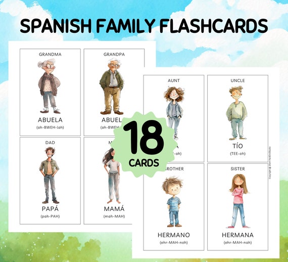 Flashcards De Membros Da Familia Para Imprimir