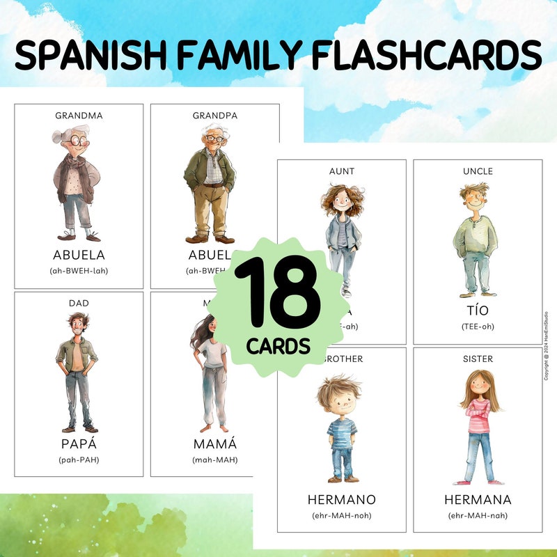 My Family English - Etsy