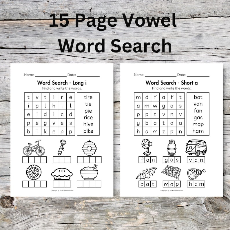 Short and Long Vowel Worksheets; 5-7 Years Old; I Can Write CVC; Read Trace Write CVC; CVC Word ...