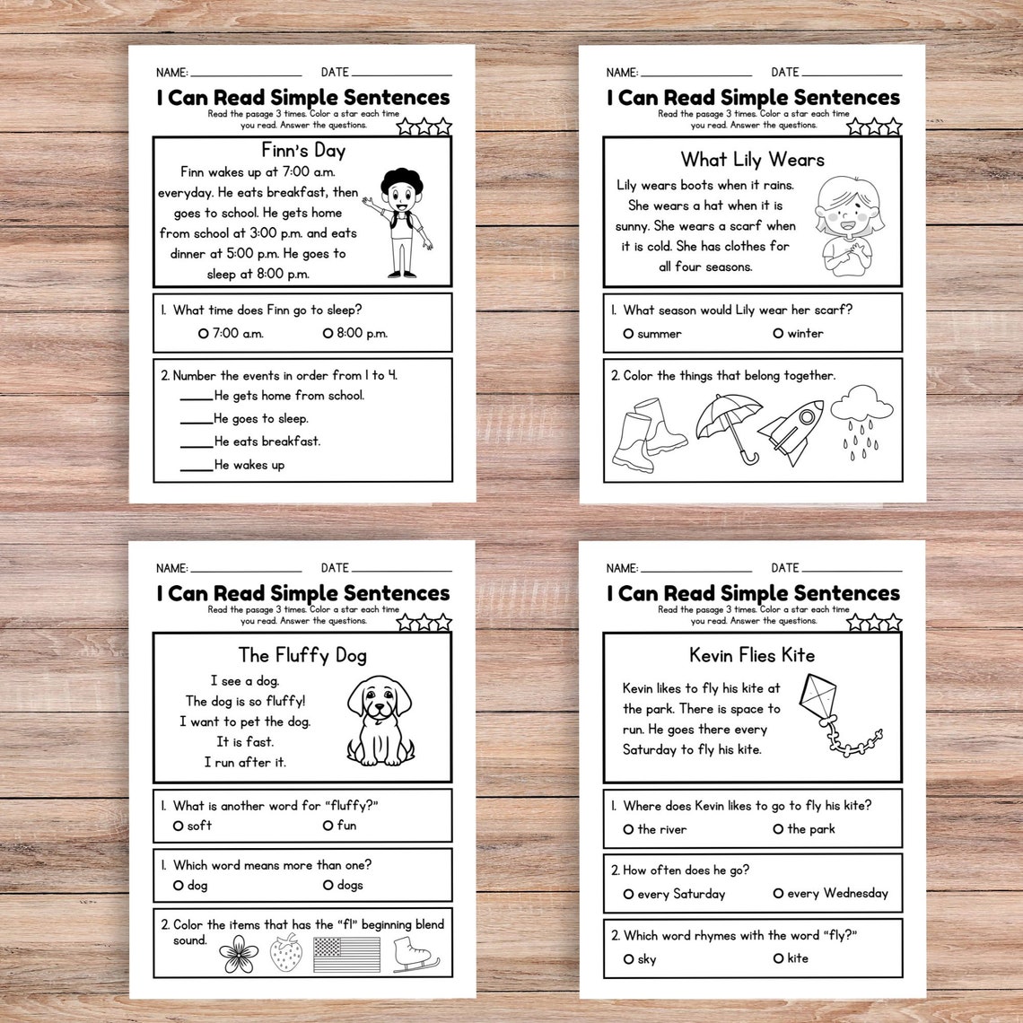 20 Reading Comprehension Worksheets 1st Grade; Reading Comprehension ...