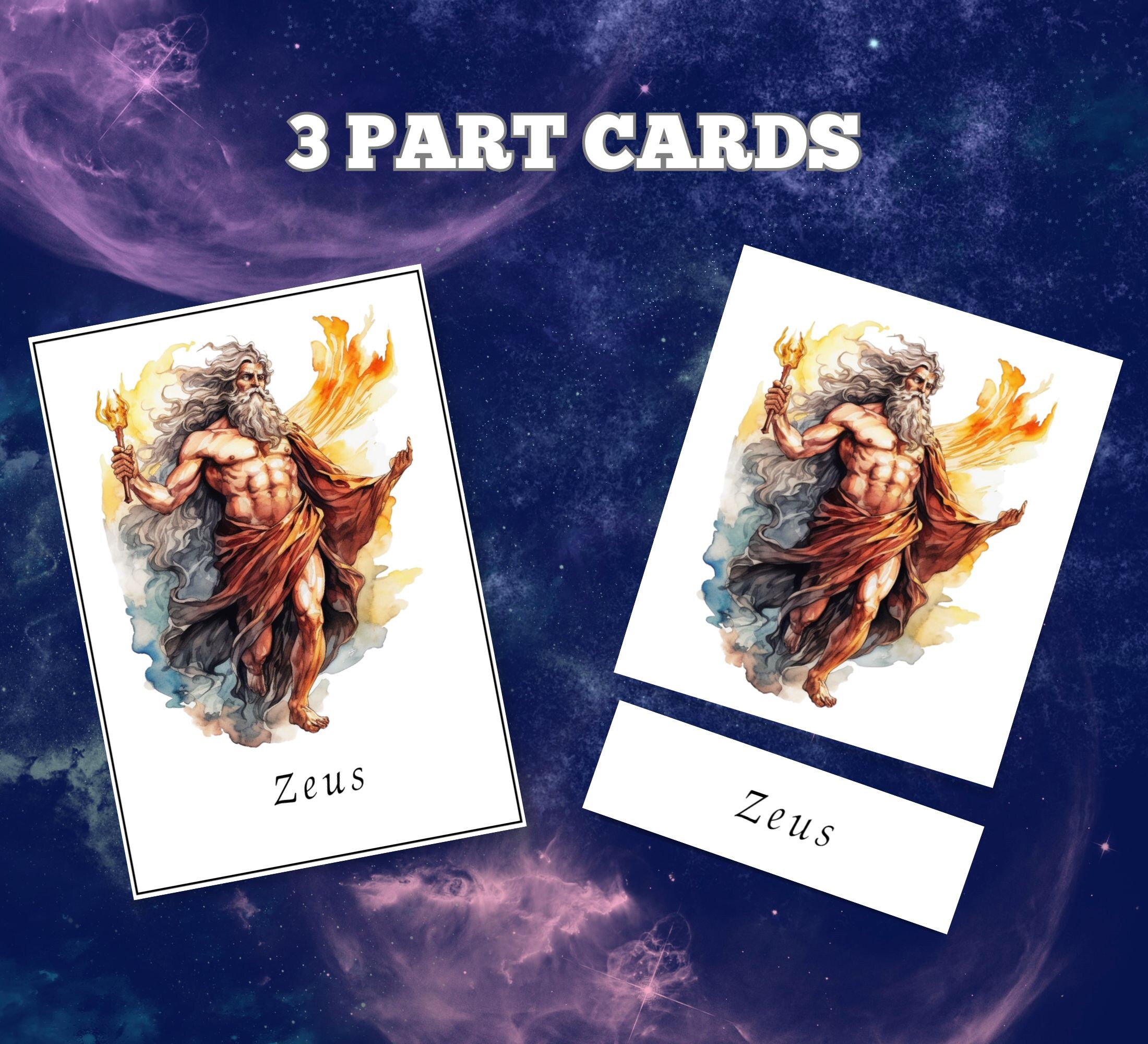 20 Greek Gods and Goddesses Flashcards; Printable Flashcards ...